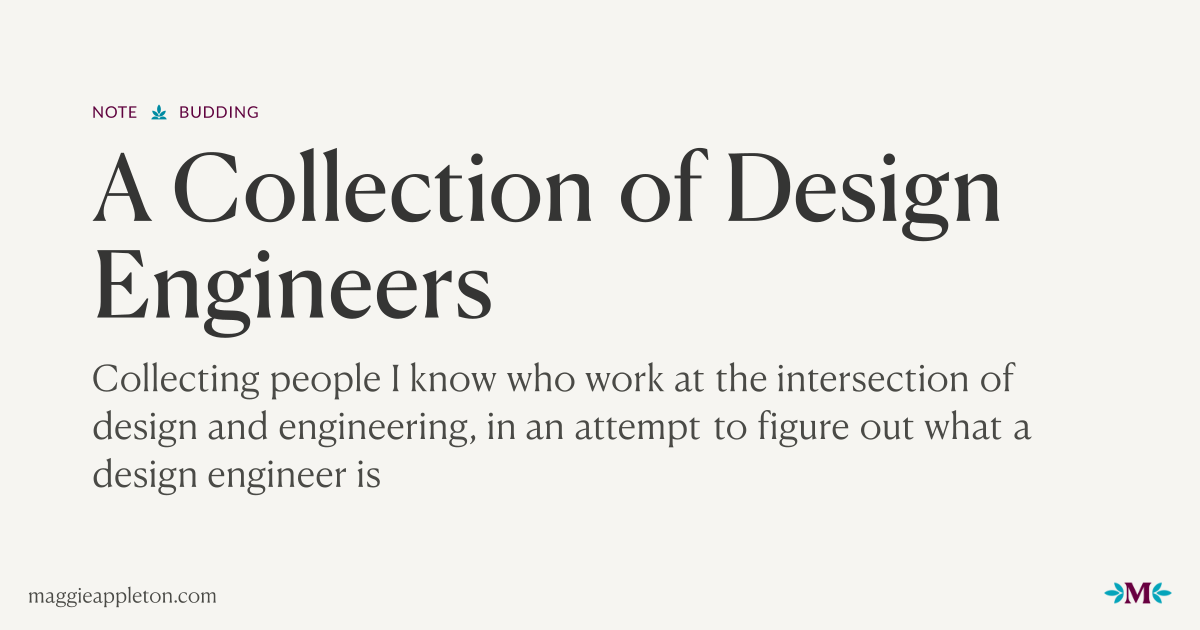 A Collection of Design Engineers