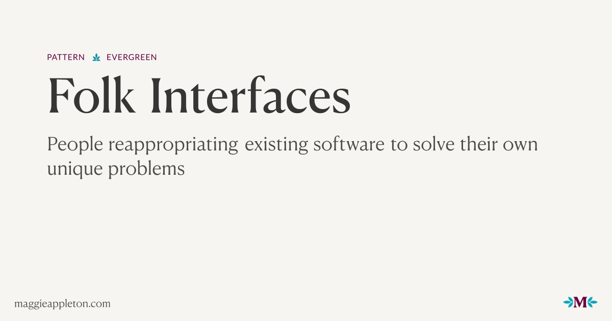 Folk Interfaces