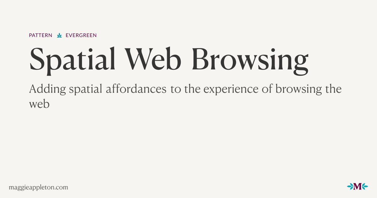 Spatial Web Browsing